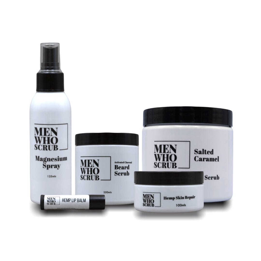 Men Who Scrub | Body Scrubs for men, Magnesium Spray, Beard & Skincare ...
