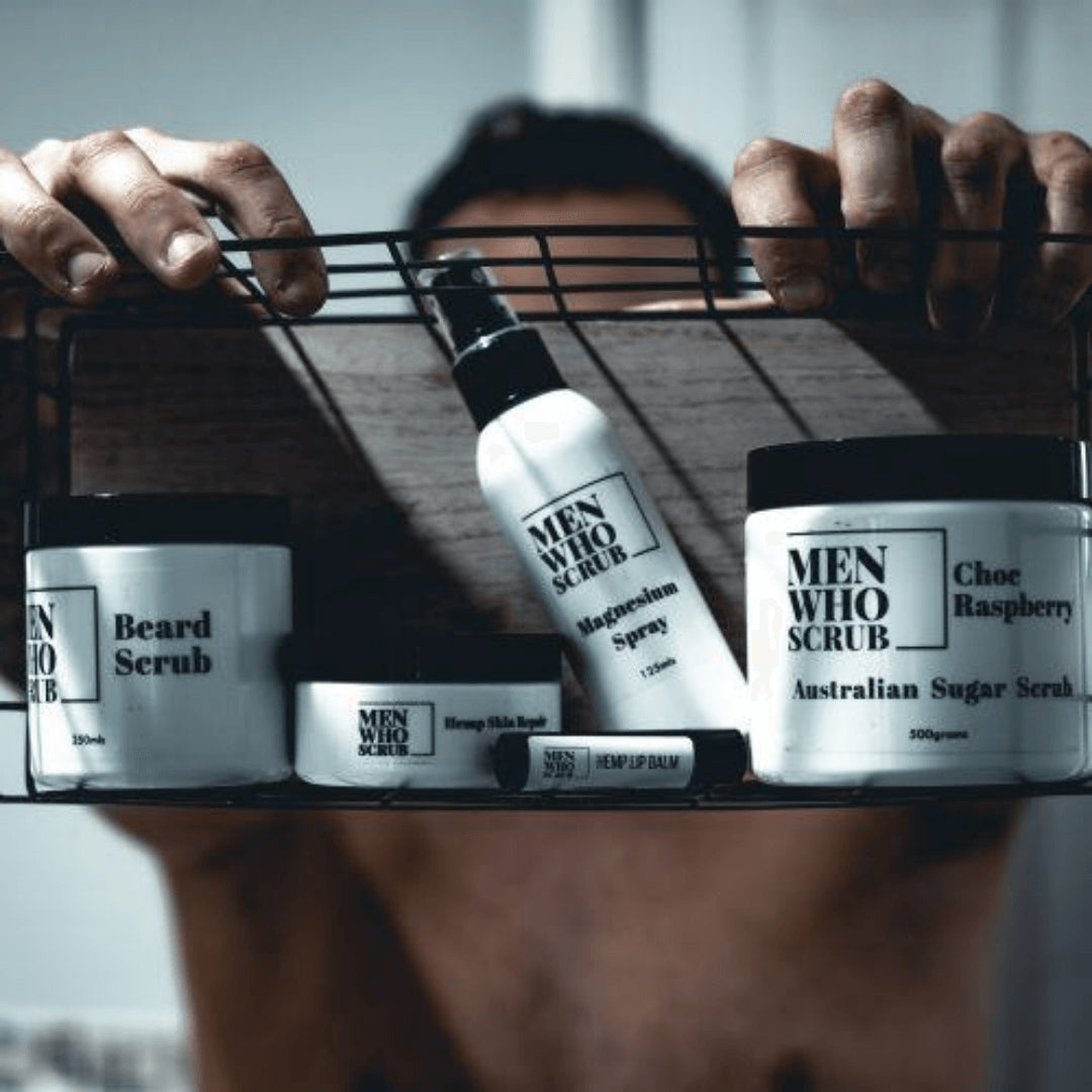 Men Who Scrub | Body Scrubs for men, Magnesium Spray, Beard & Skincare ...